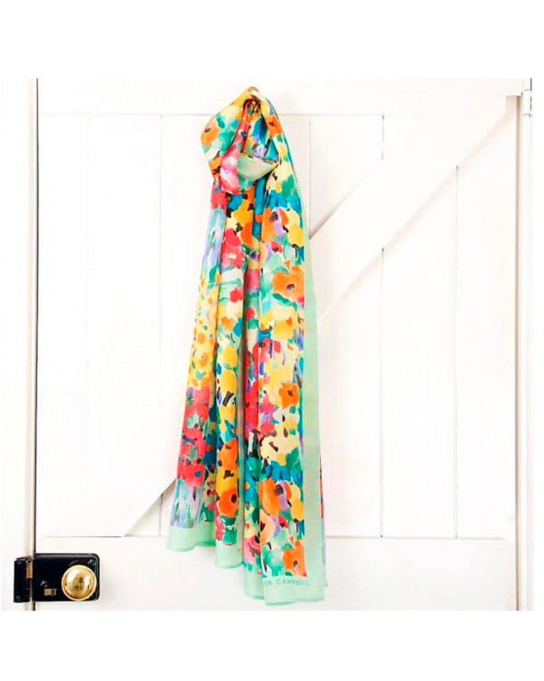 Floral Fantasy Silk Scarf - SCARVES, SHAWLS, PASHMINAS