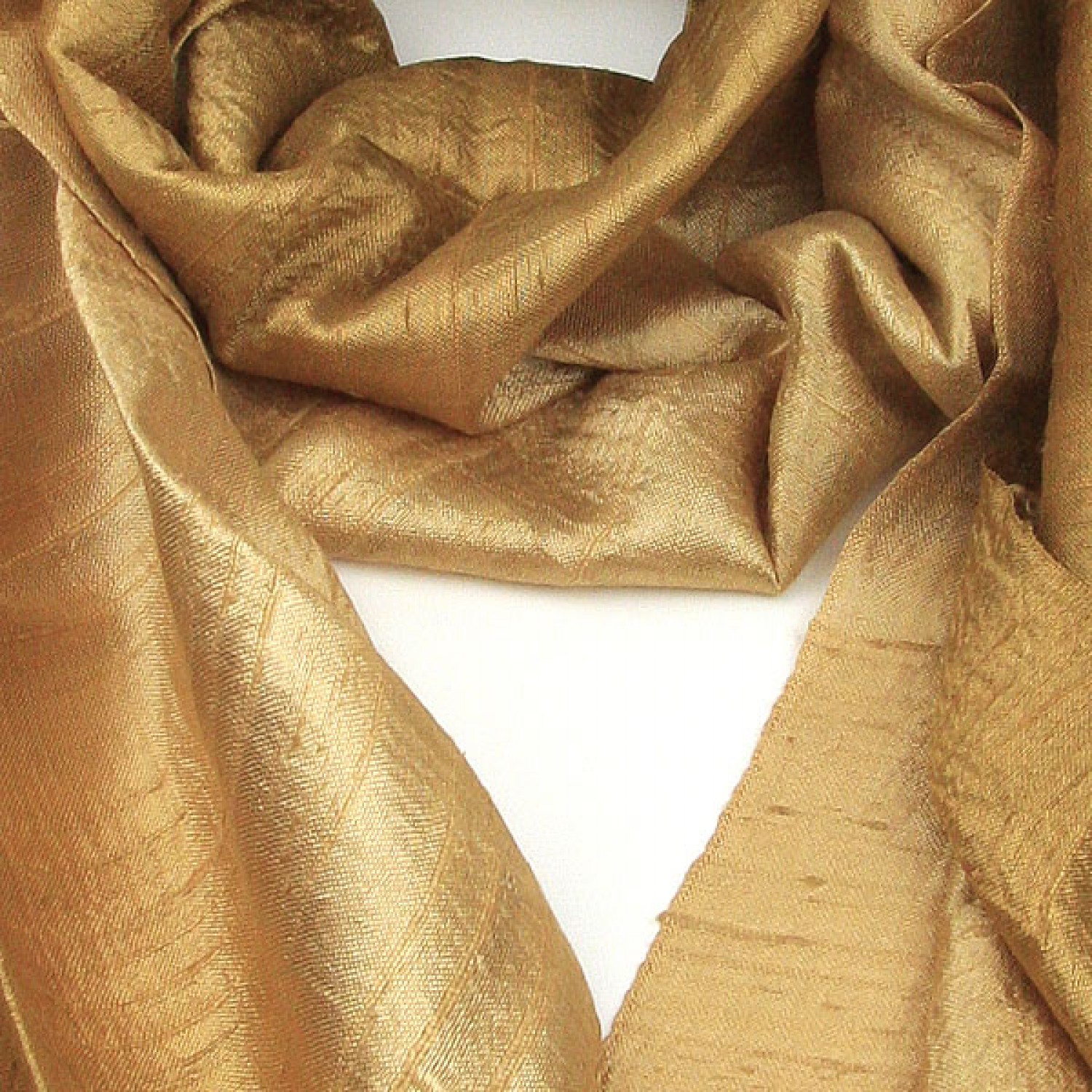 Silk Scarf - Gold - SCARVES, SHAWLS, PASHMINAS - 19.95